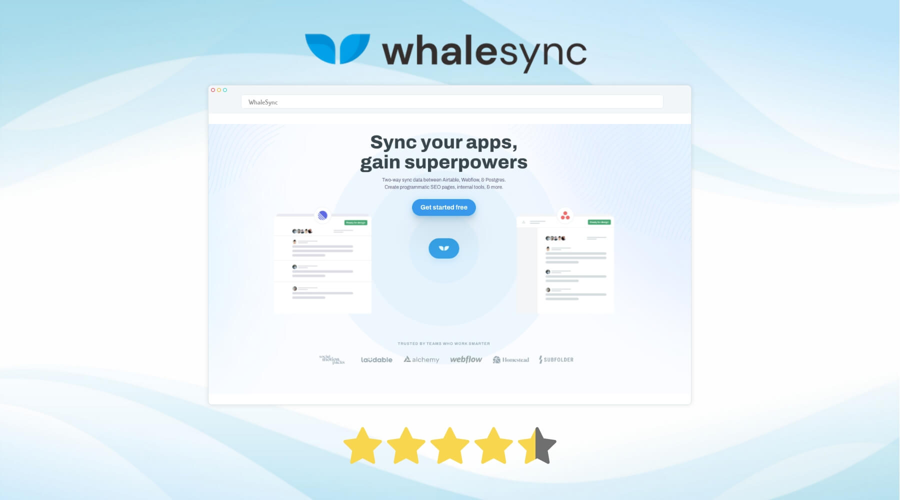 WhaleSync - Avis & Fonctionnalités | Trouve Ton SAAS