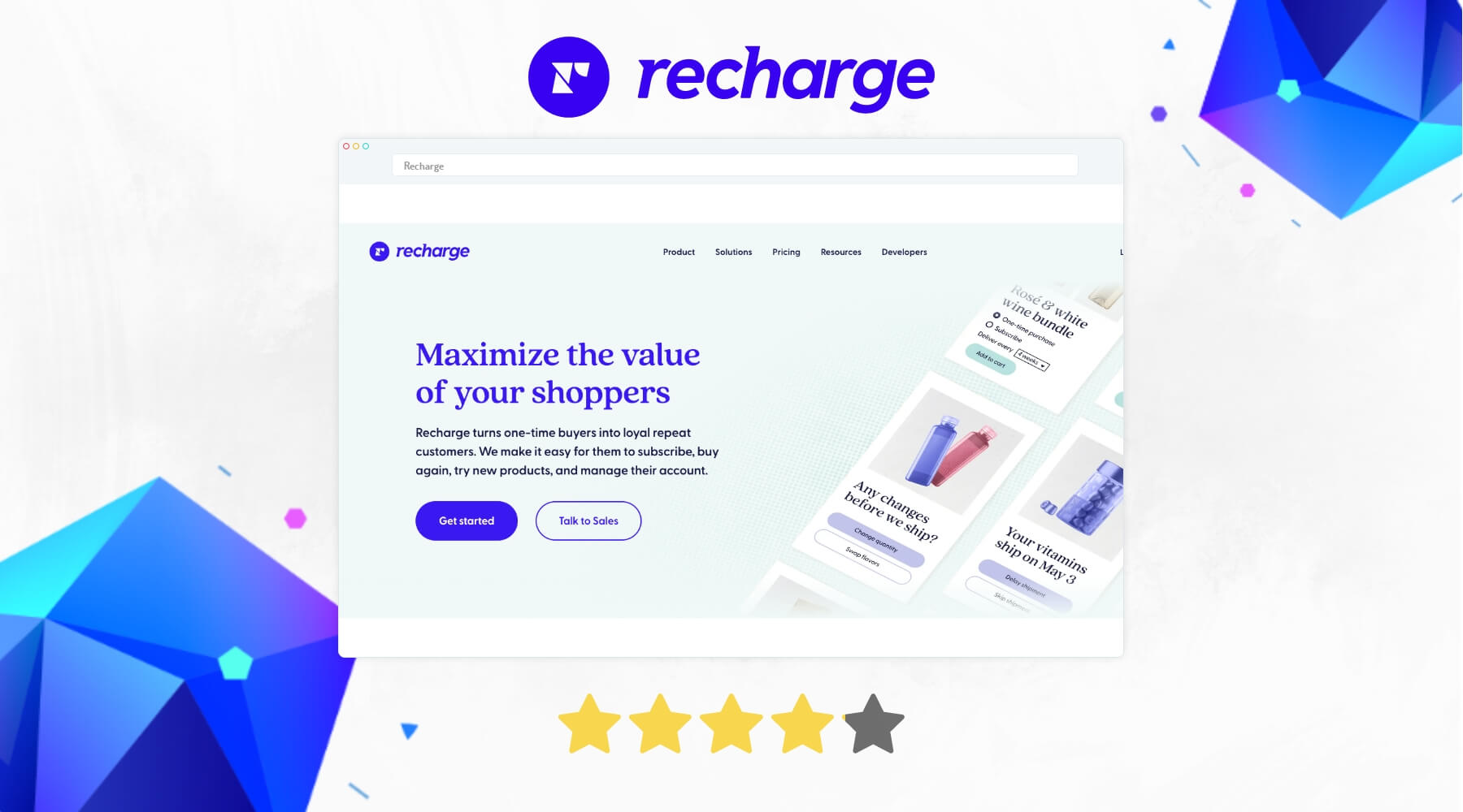 Recharge - Avis & Fonctionnalités | Trouve Ton SAAS