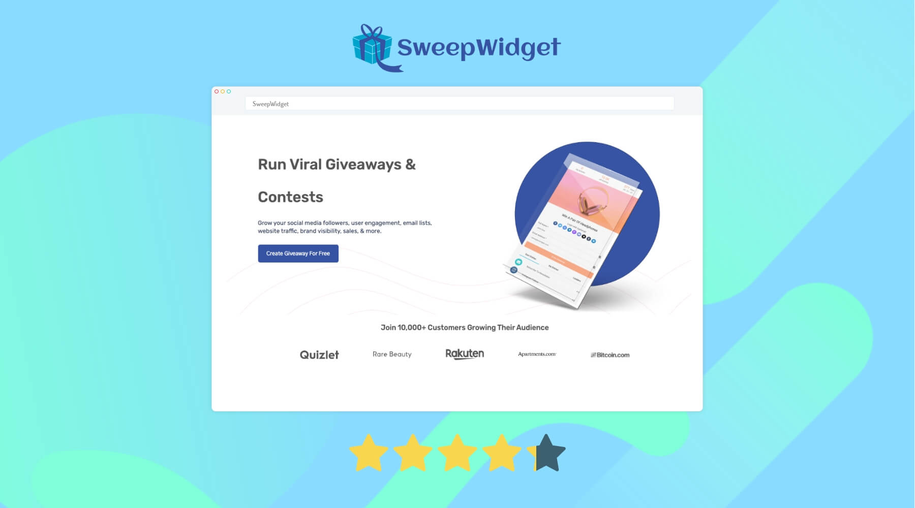 SweepWidget - Avis & Fonctionnalités | Trouve Ton SAAS