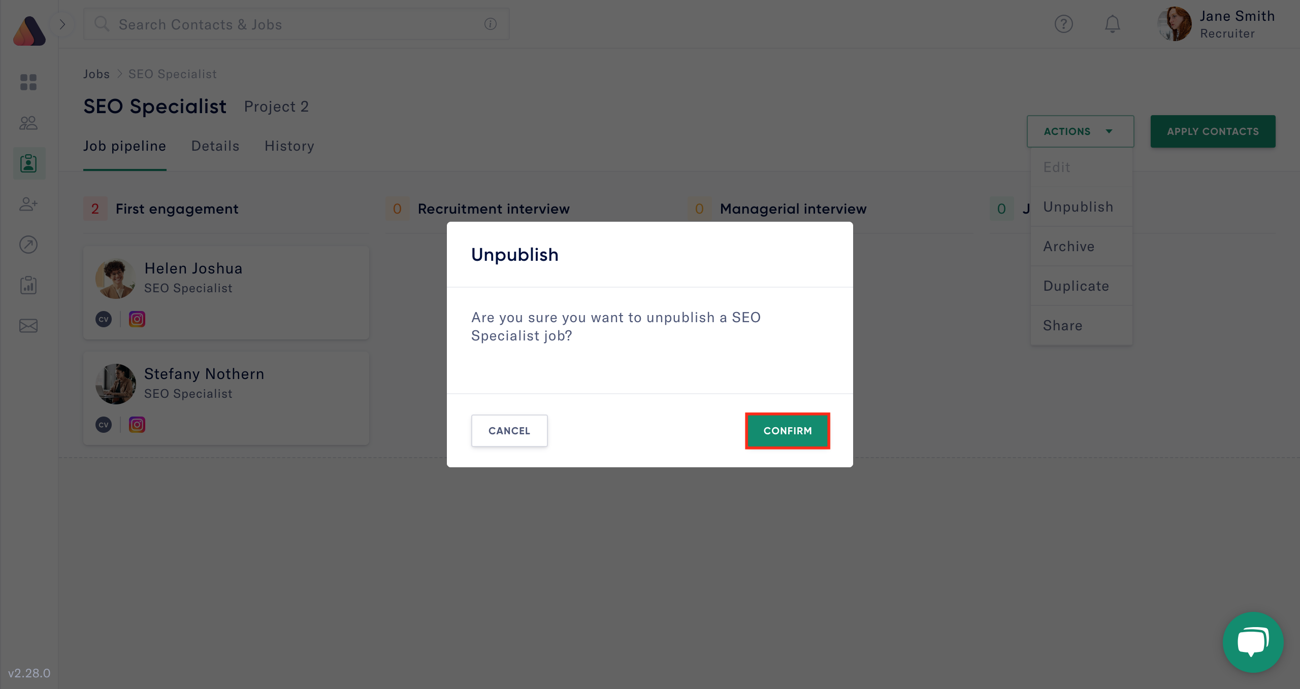How to edit an open job?