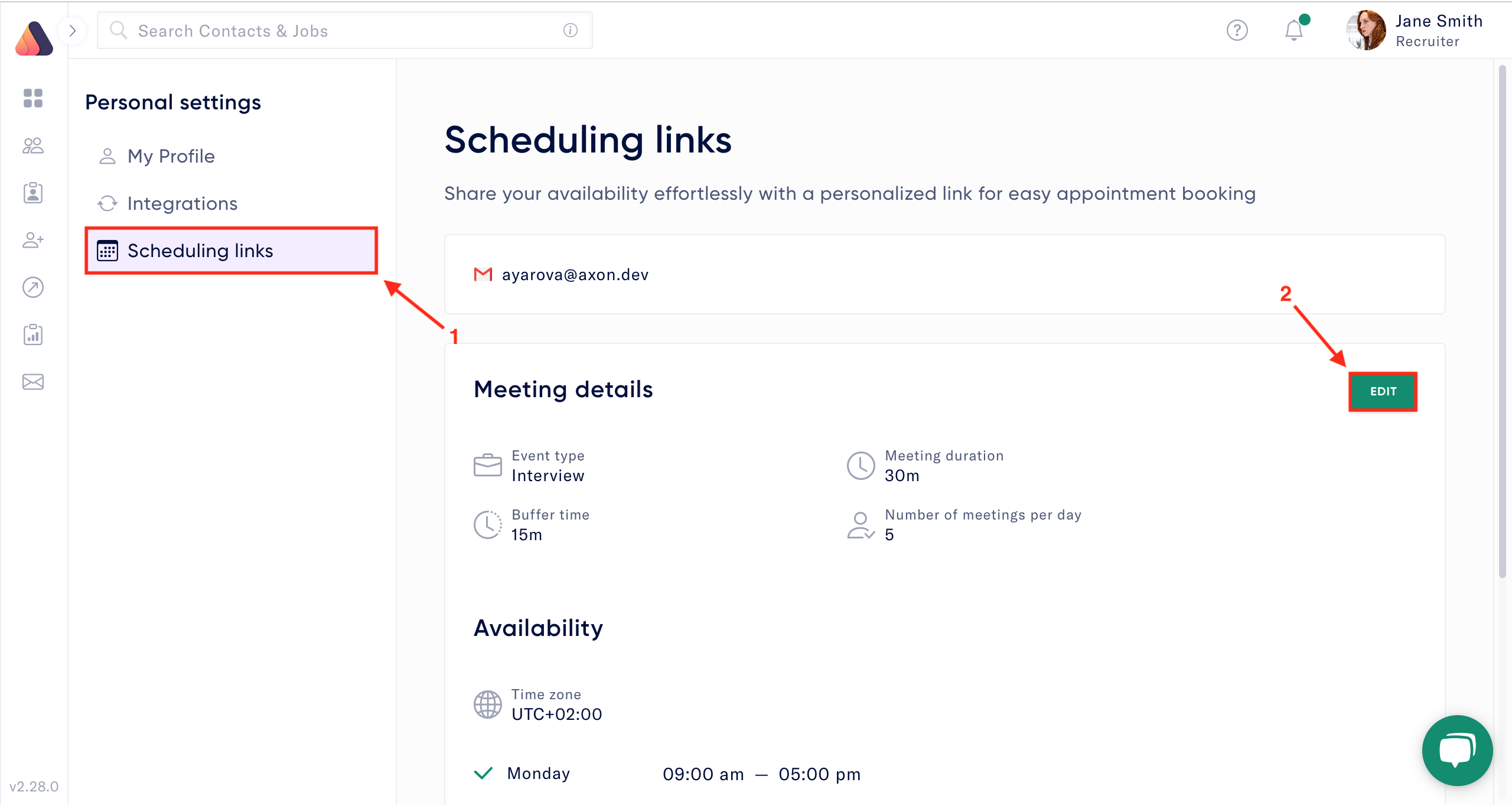 How to set up Interview Scheduling?