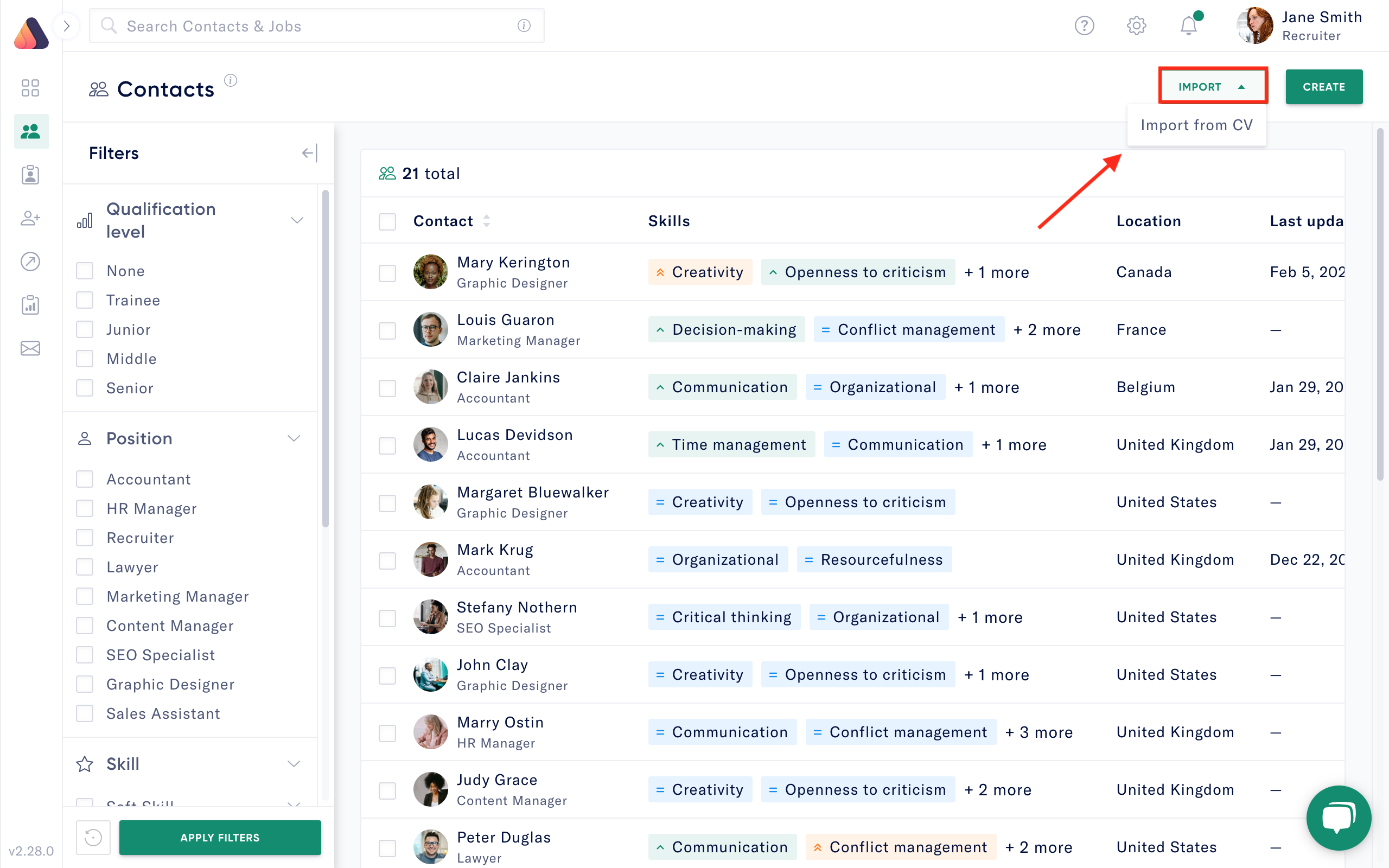 How to use CV parsing?