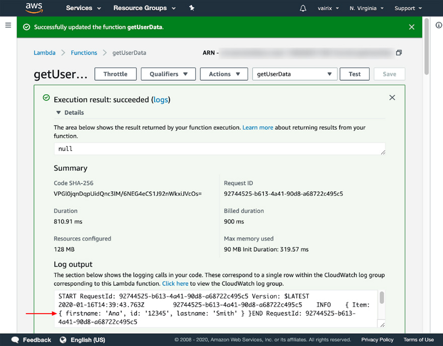 Get and Put data Using Lambda and DynamoDB, simple and clear | VAIRIX