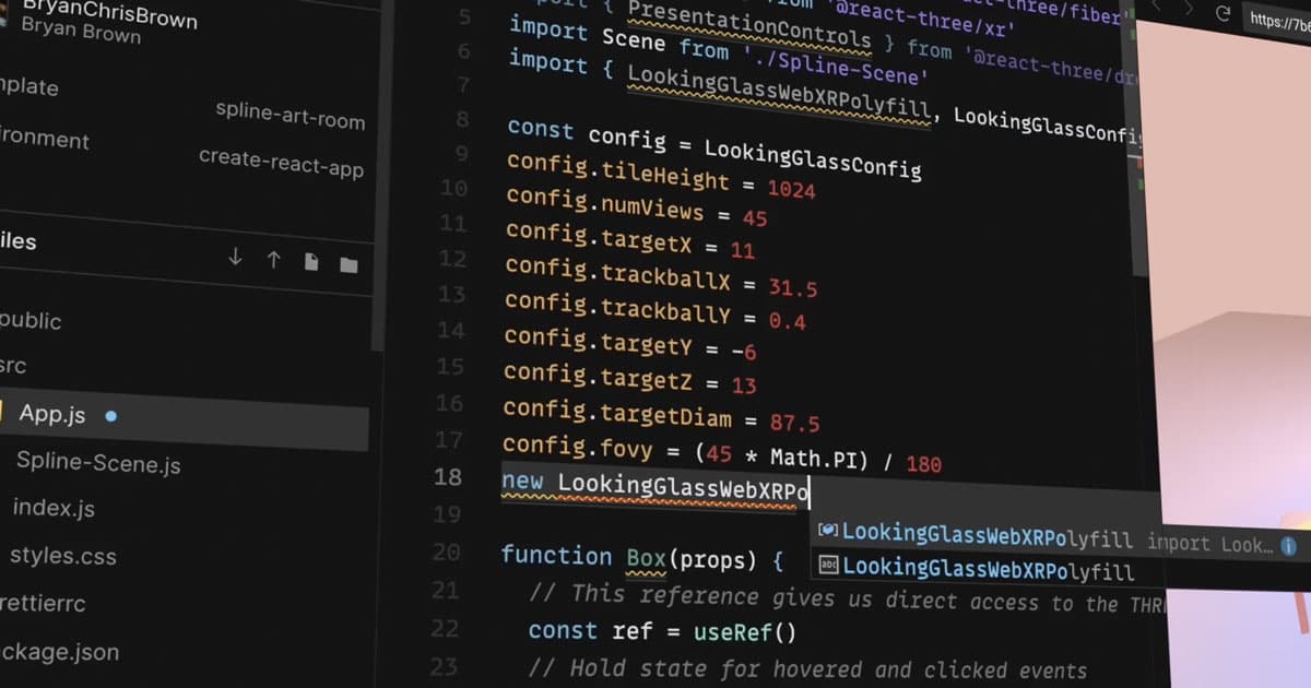 Looking Glass WebXR Library