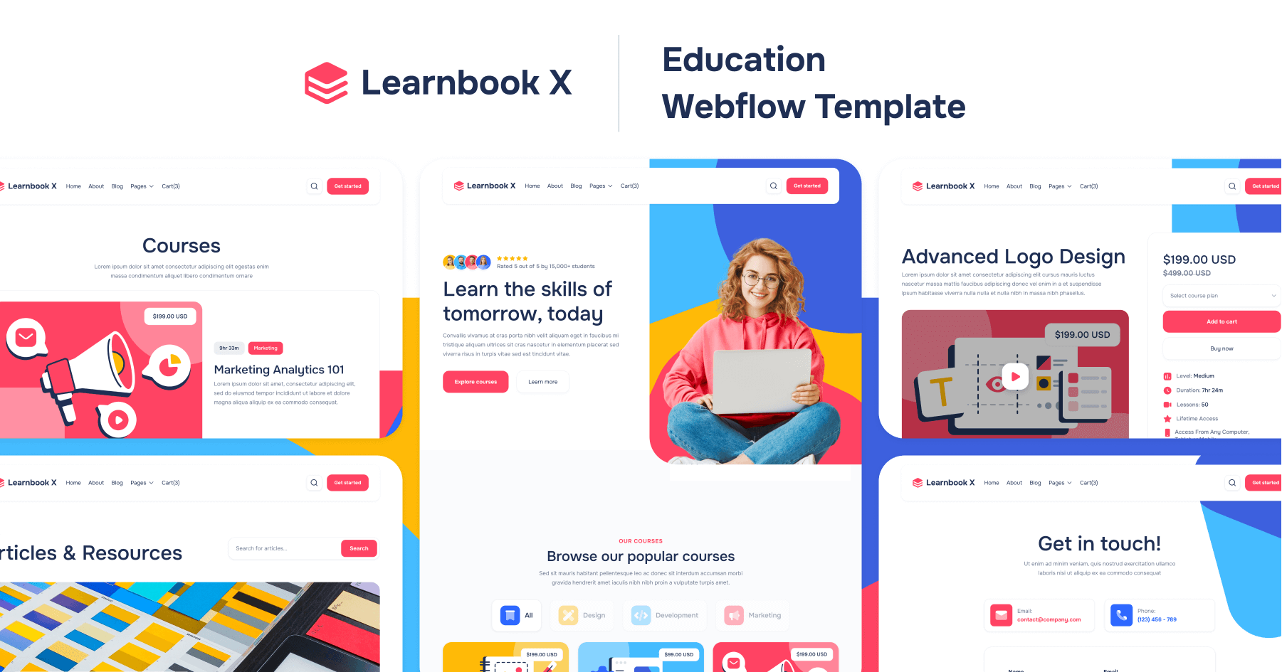 Changelog - Learnify X - Webflow Ecommerce website template