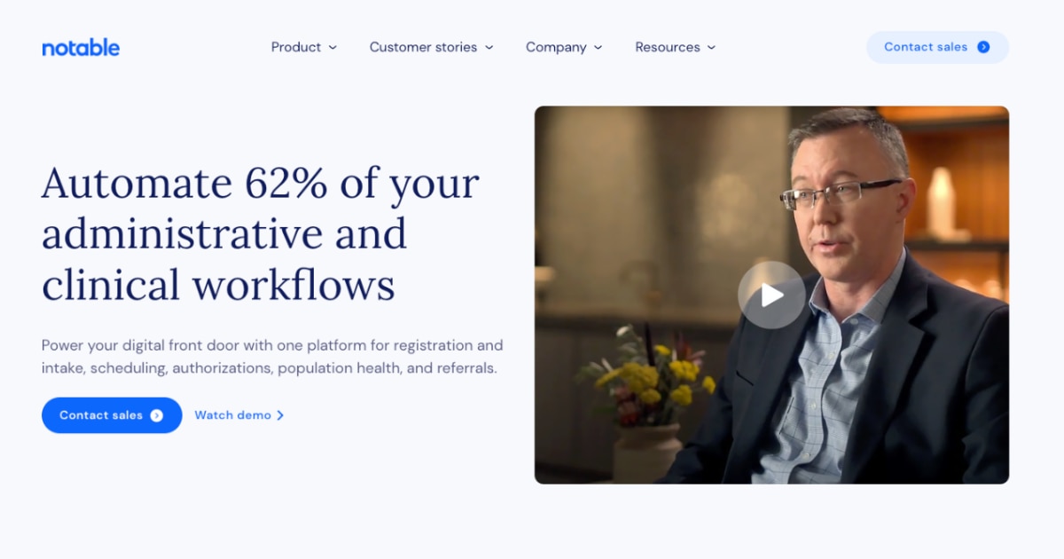 Notable | Intelligent Automation for Healthcare