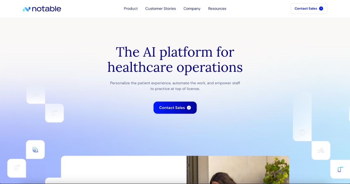 Notable | The AI Platform for Healthcare Operations