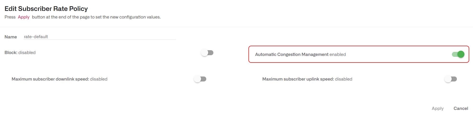 BQN Docs - Políticas configuradas