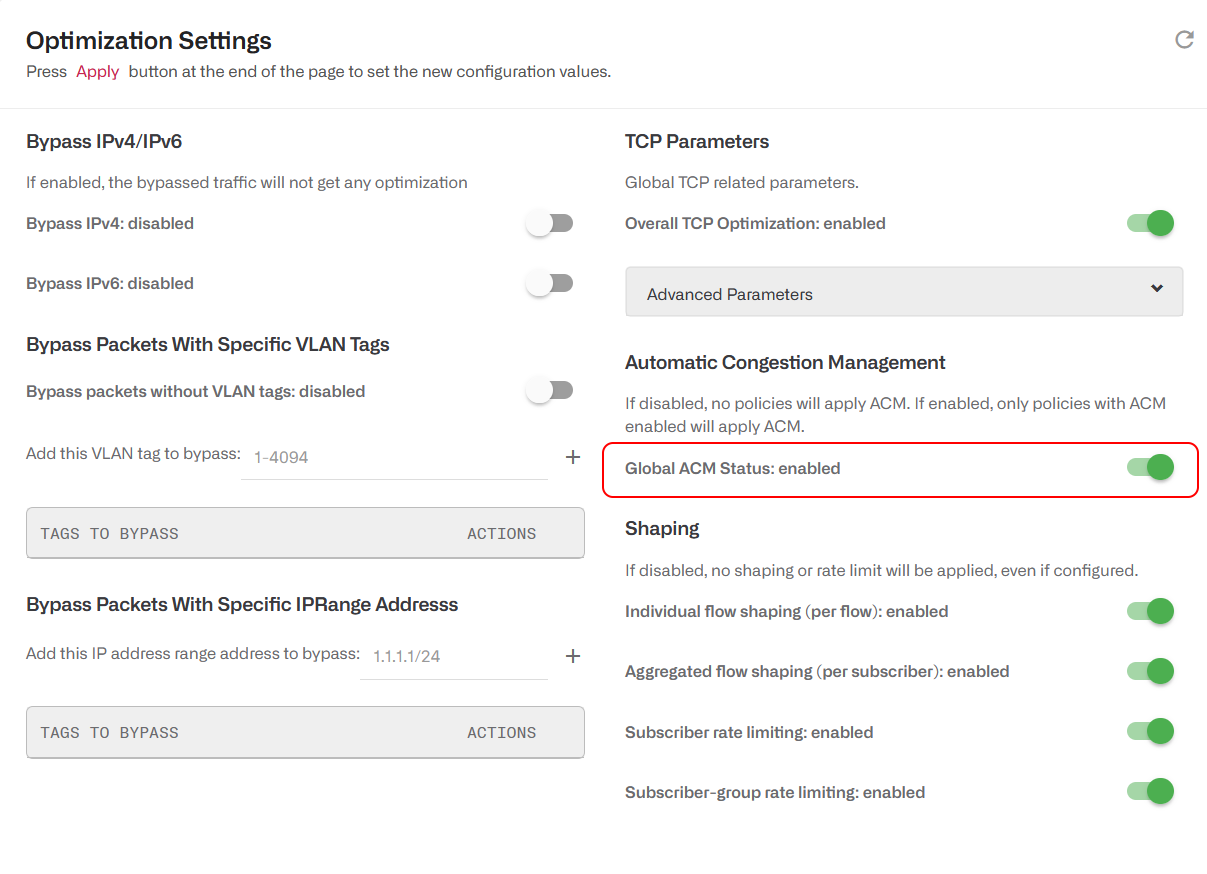 BQN Docs – Configured Policies