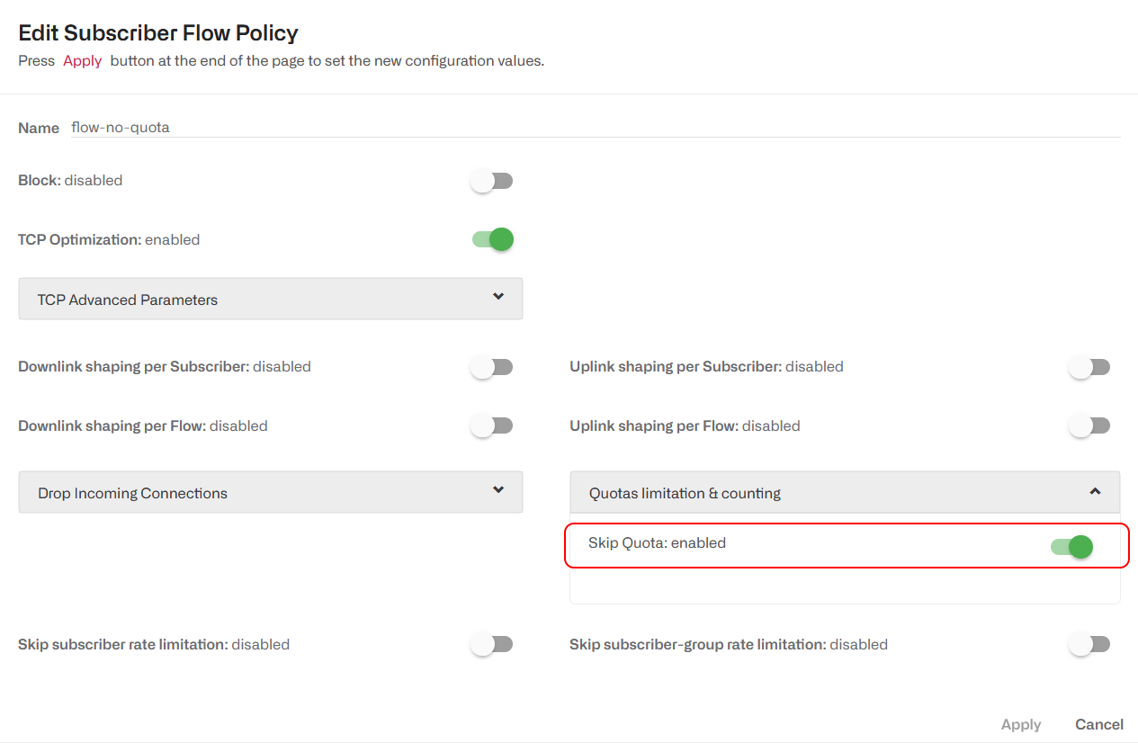BQN Docs – Subscriber Quotas