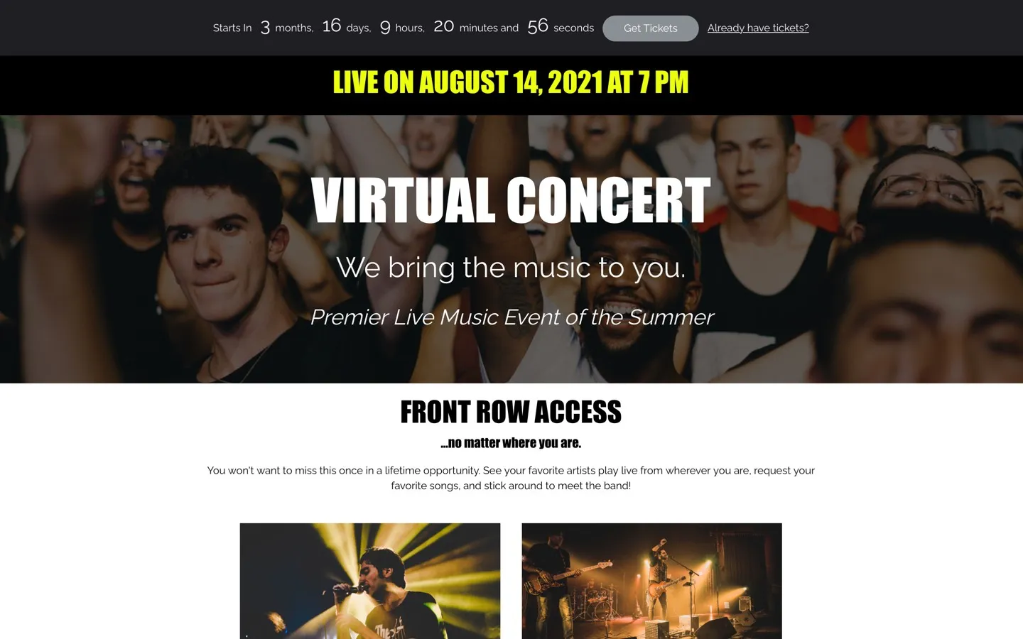 Free Event Ticketing Page Templates | Sell Tickets Online