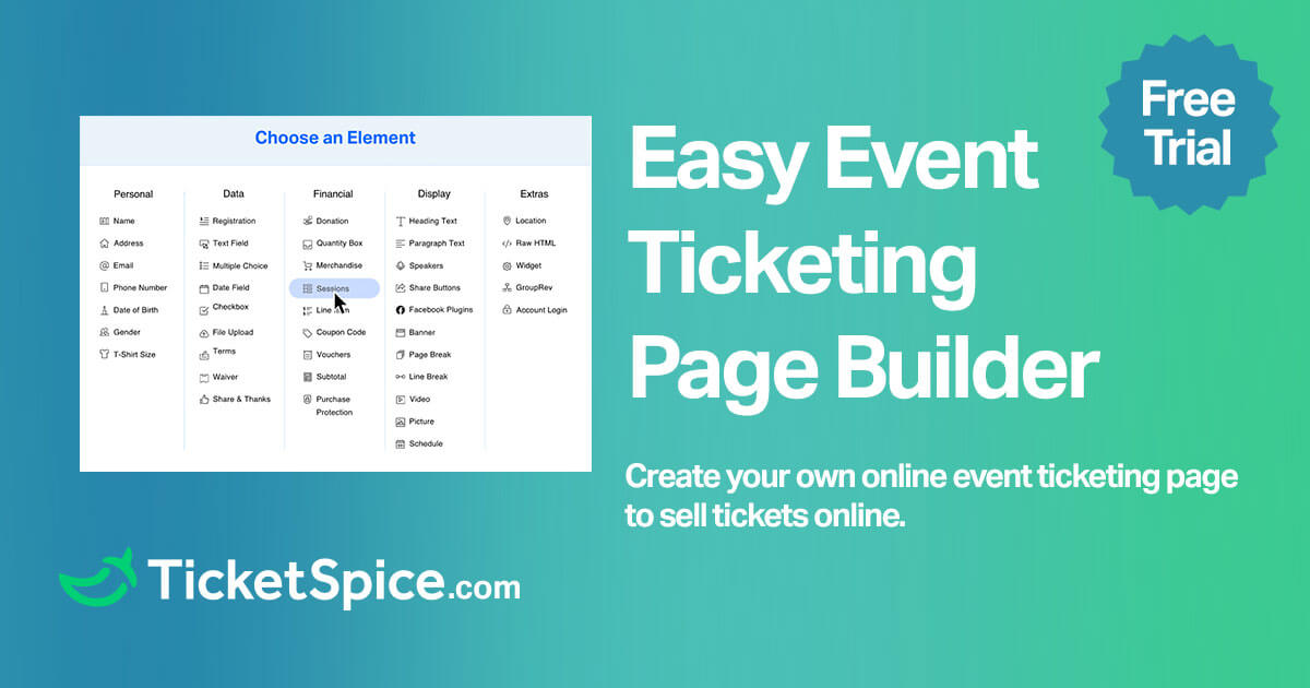 Free Event Ticketing Page Builder To Sell Tickets Online