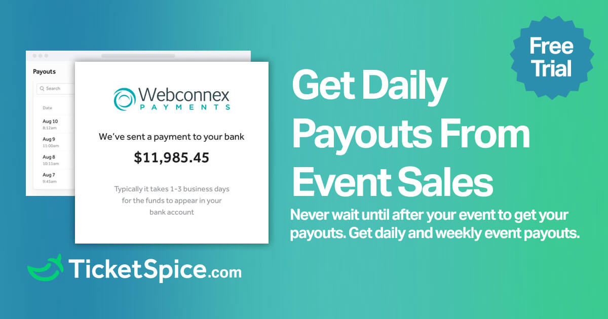 Fast Event Payouts | Sell Tickets Online - TicketSpice