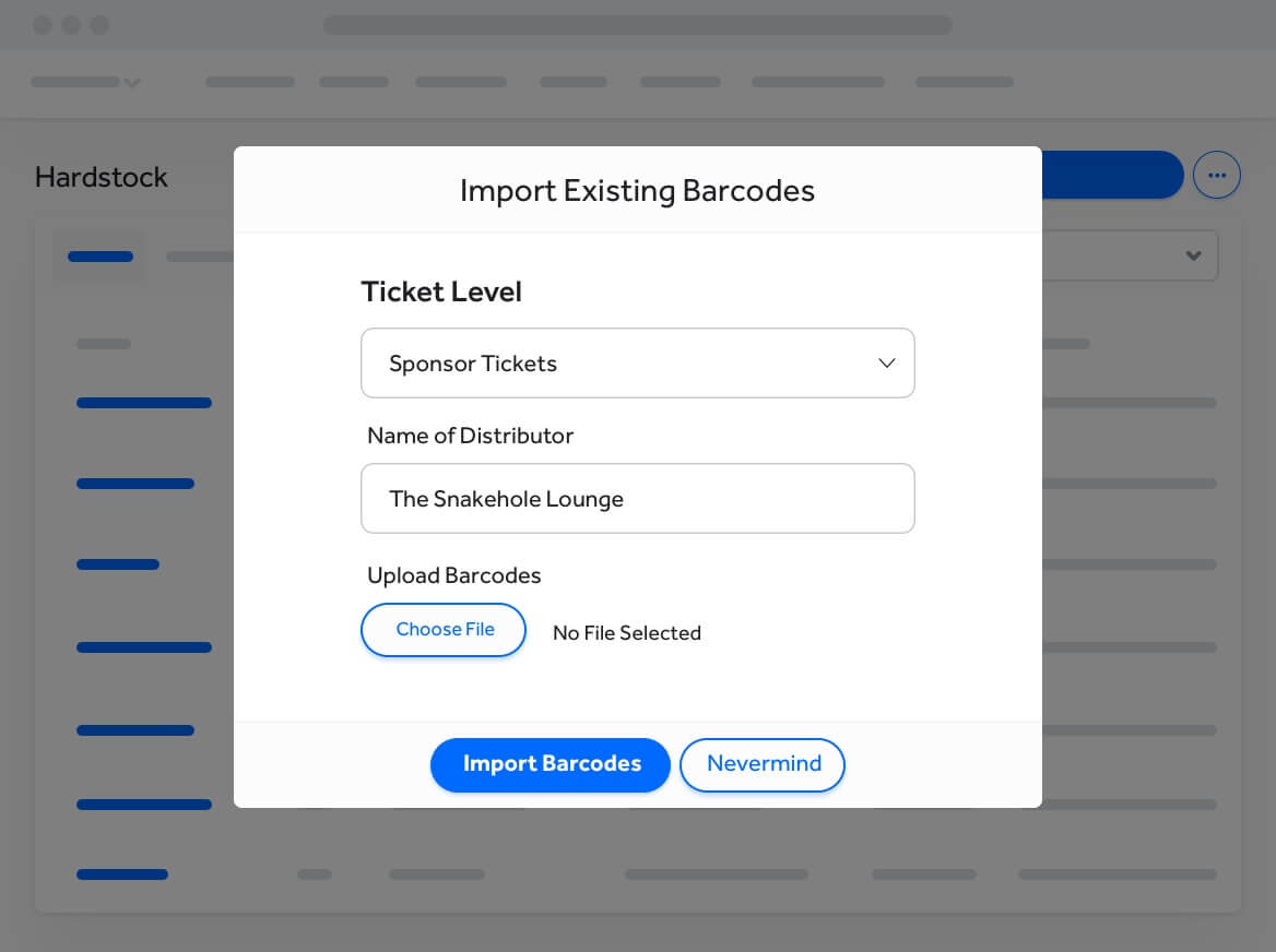 Generate Hardstock Tickets | Event Ticketing Software