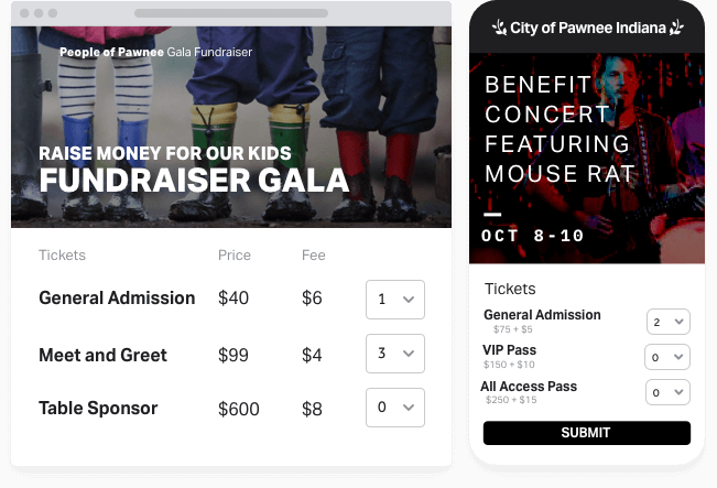 Event Ticketing for Non-Profit Fundraising Events