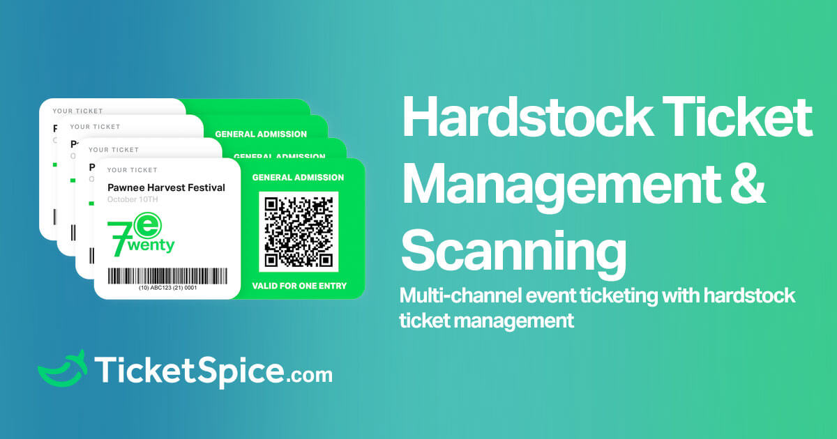 Generate Hardstock Tickets | Event Ticketing Software
