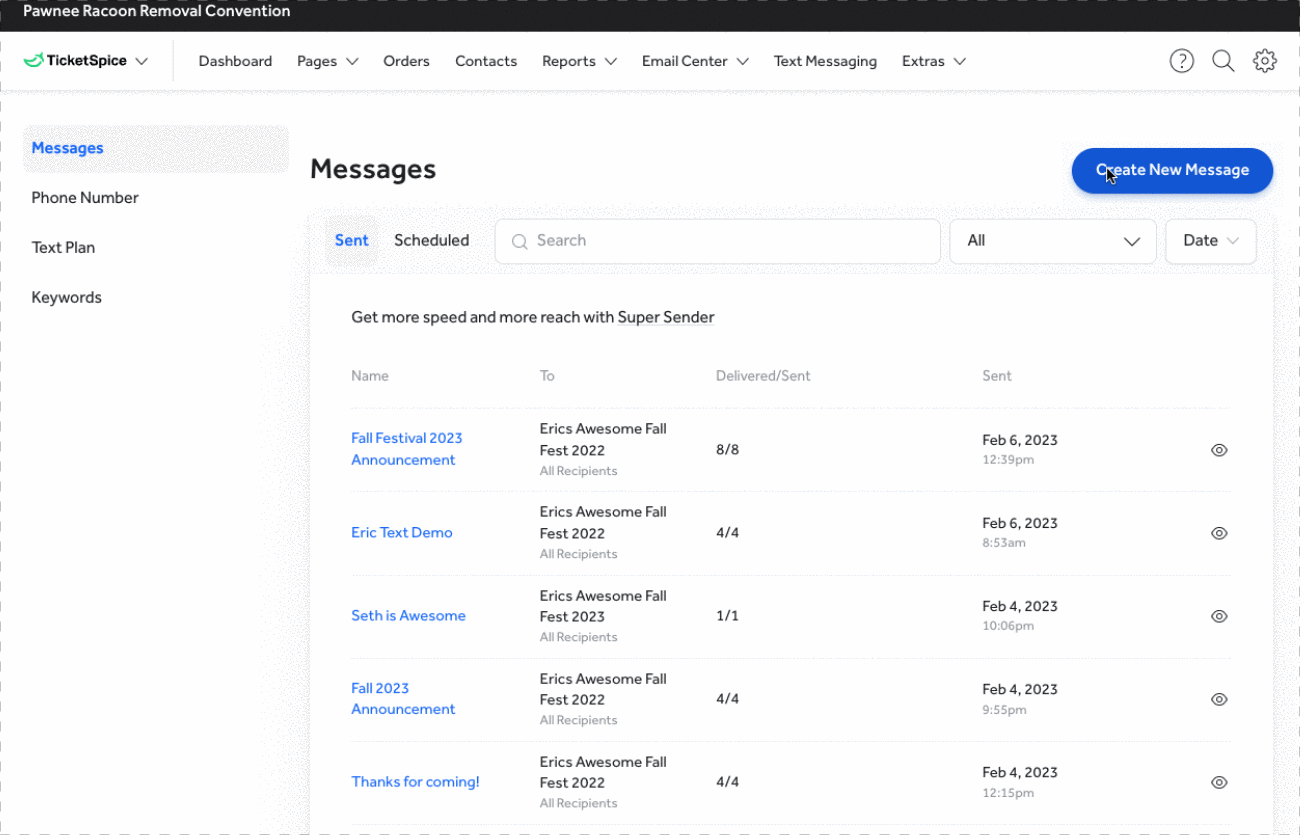 Event Text Messaging Platform | Send Mass Texts