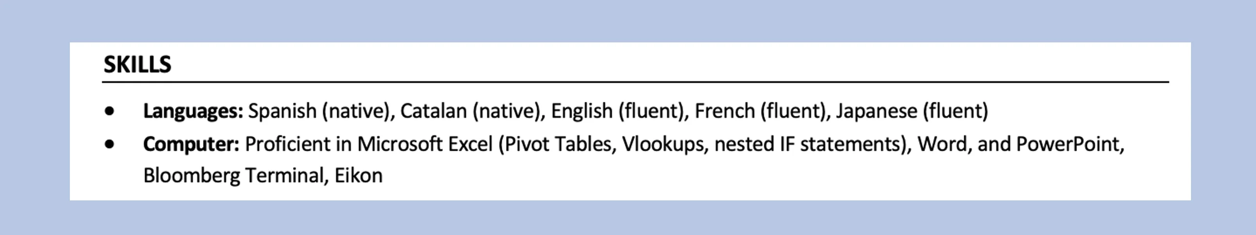 Free Investment Banking Resume Template | Career Principles