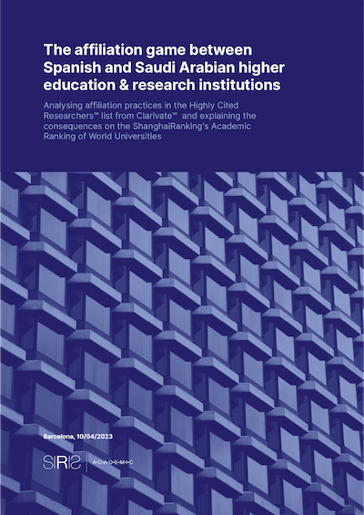 SIRIS Academic - Short 2022 Spanish Edition: The affiliation game between Spanish and Saudi ...
