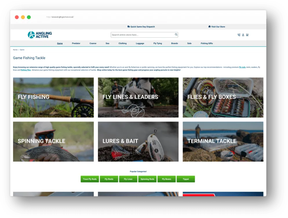 Angling Active: Hyvä Build