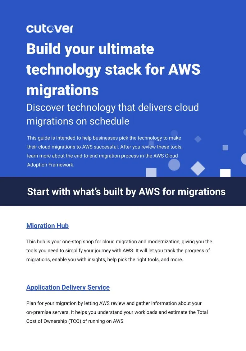 Build your ultimate AWS migrations toolset