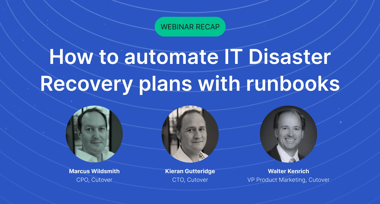 How to automate IT disaster recovery with runbooks