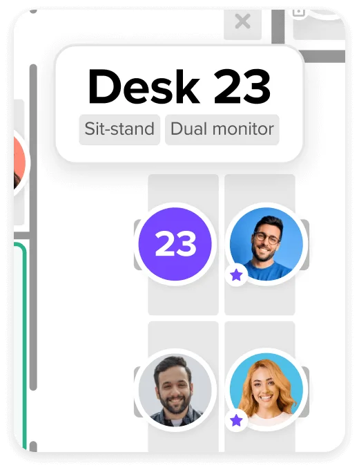 Easy desk hoteling system for efficient hybrid offices.