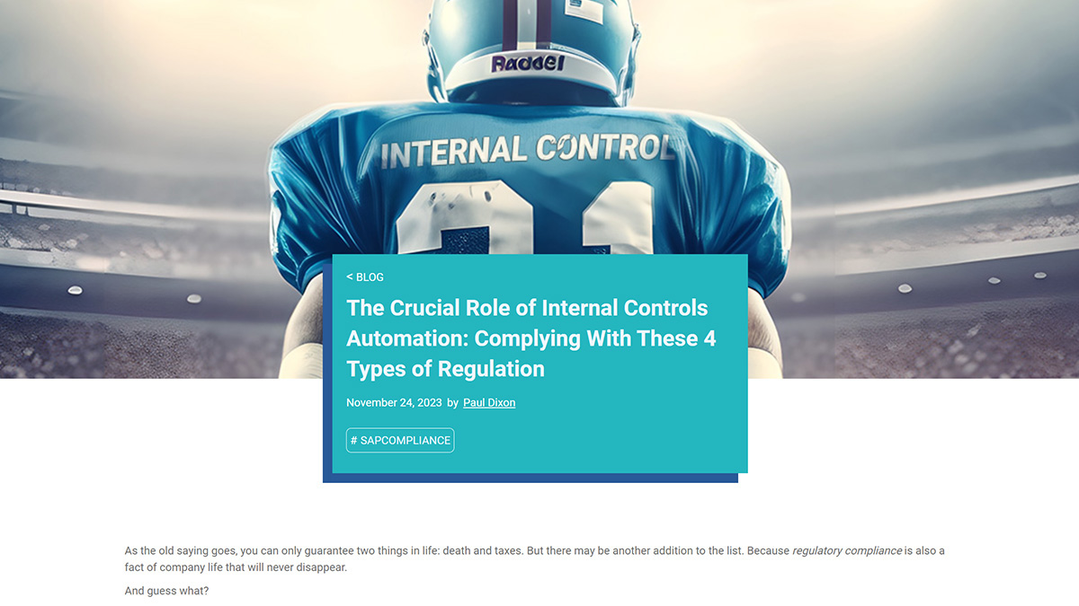 Internal Controls Automation: 4 Types of Regulation