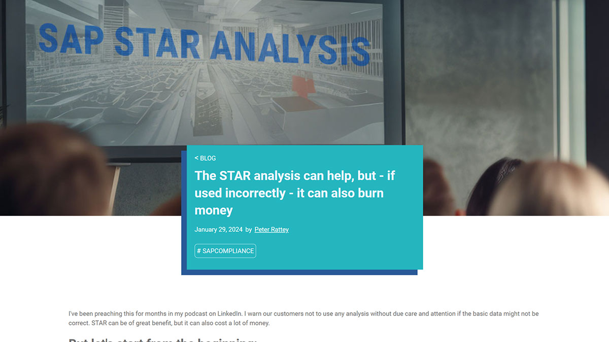 STAR analysis can help, it can also burn money