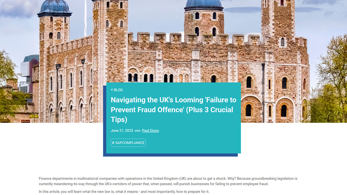 UK's Looming 'Failure to Prevent Fraud Offence'