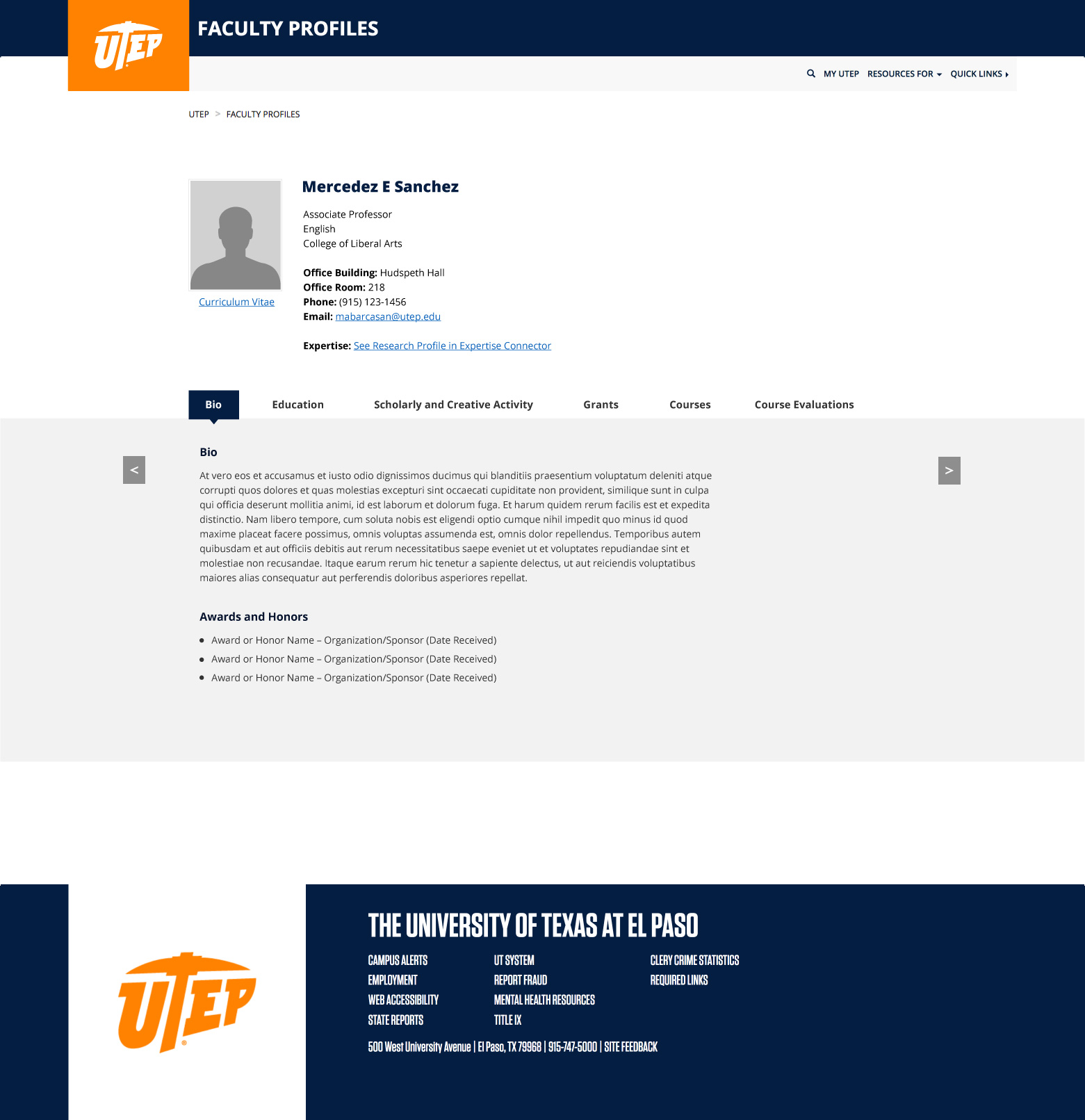Faculty Profiles