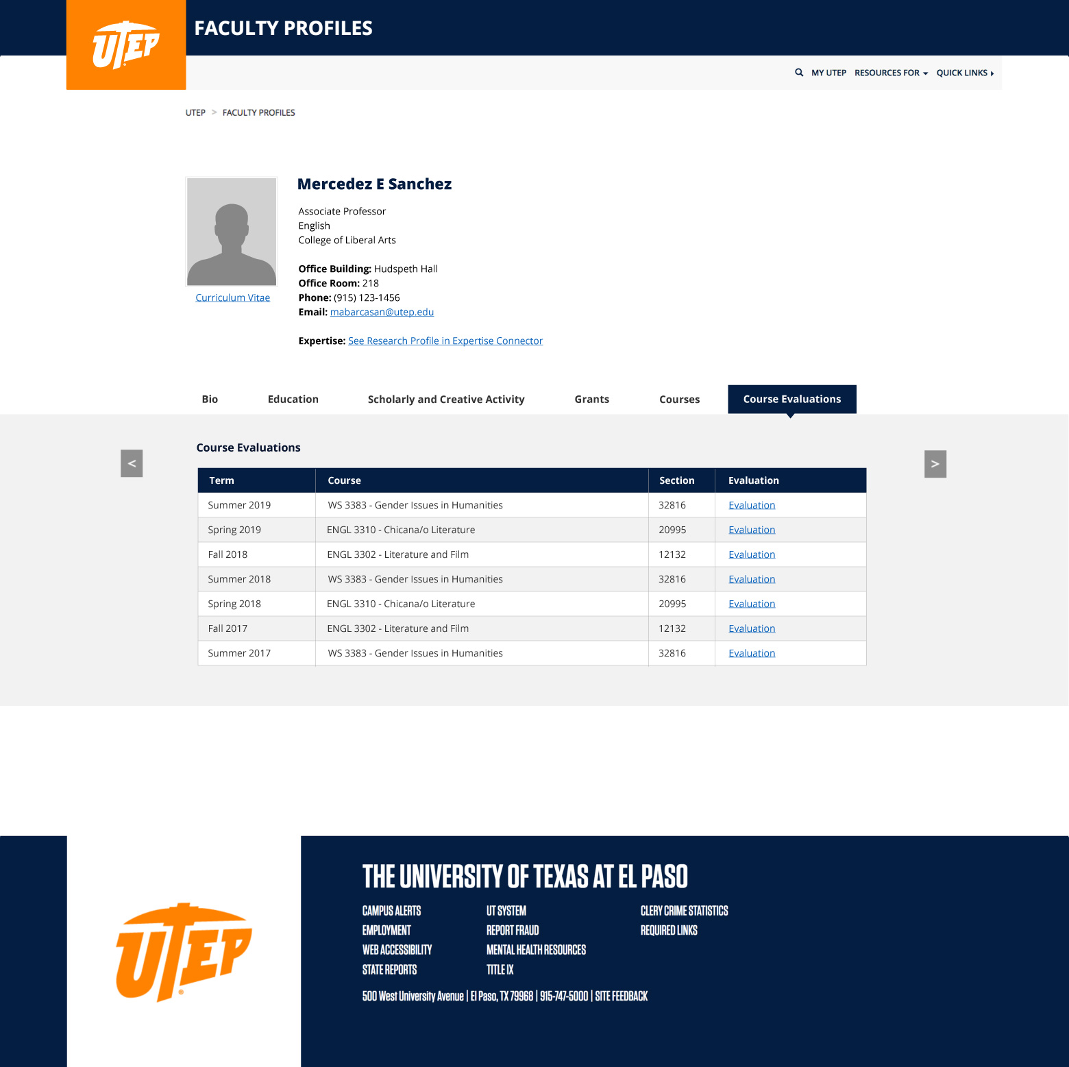 Faculty Profiles