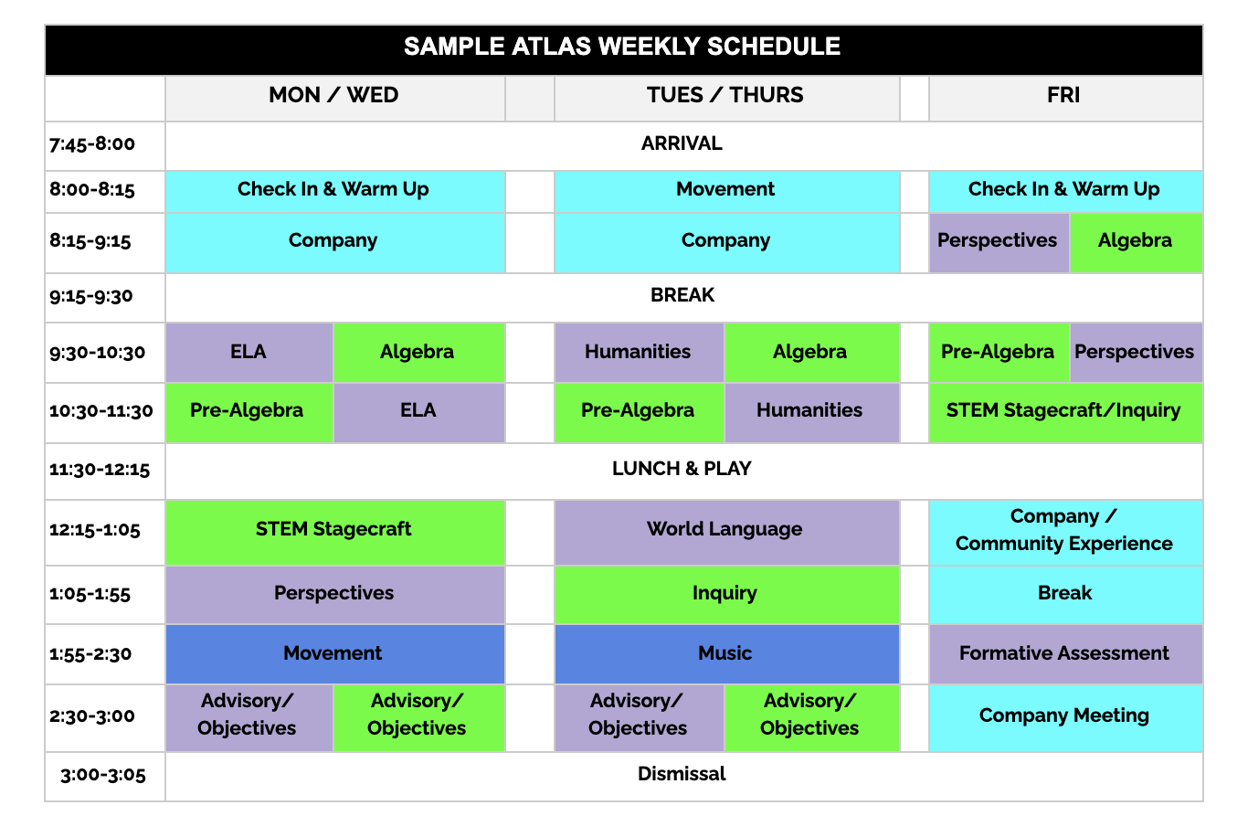 Atlas Middle School | Curriculum