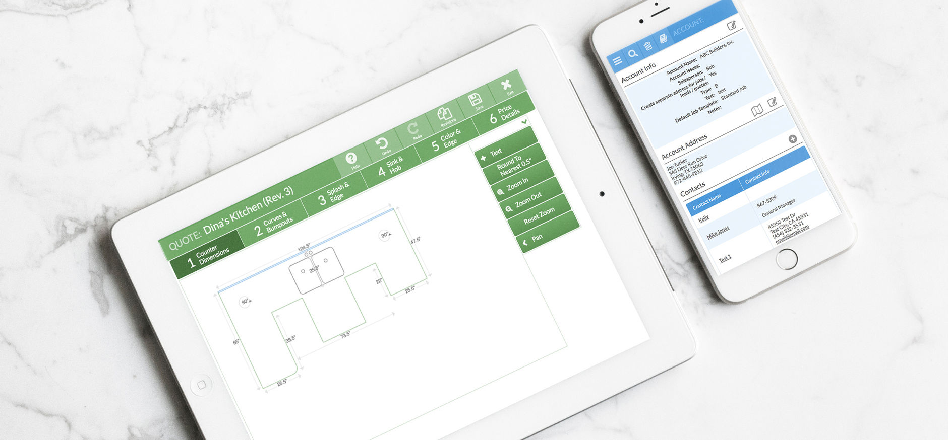 Tablet-Friendly Responsive Web App for Moraware