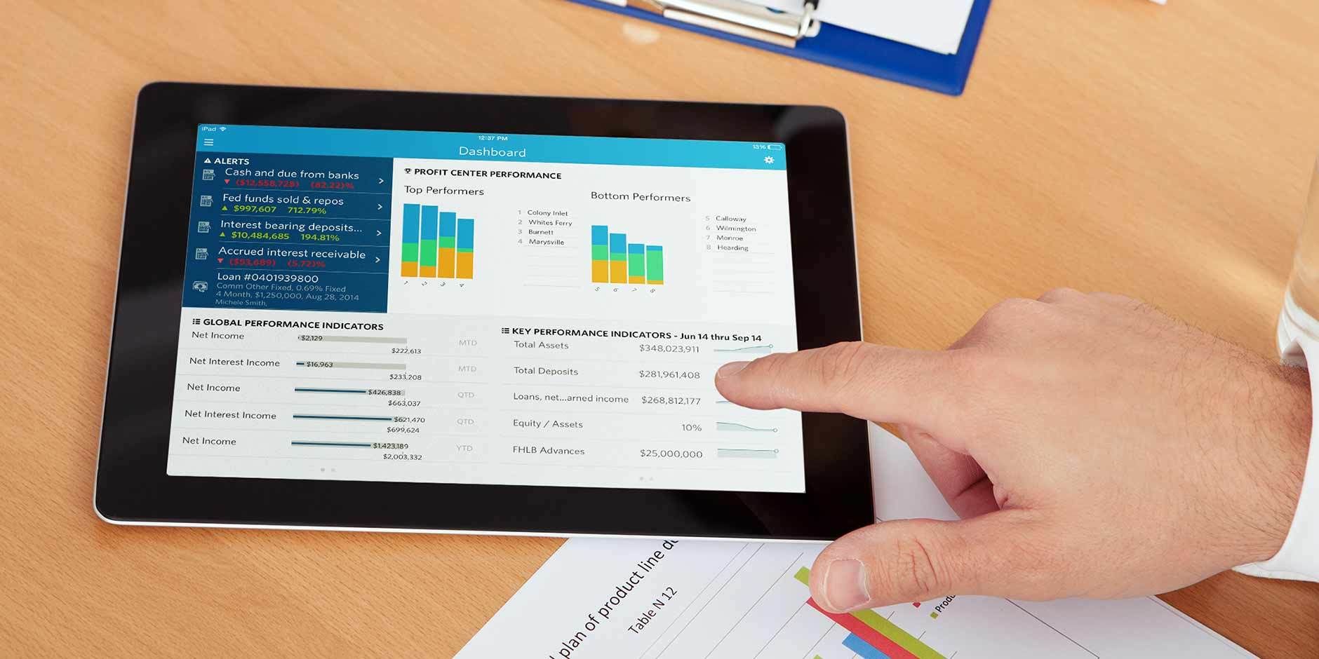 iPad App Development for Banker’s Dashboard by Deluxe