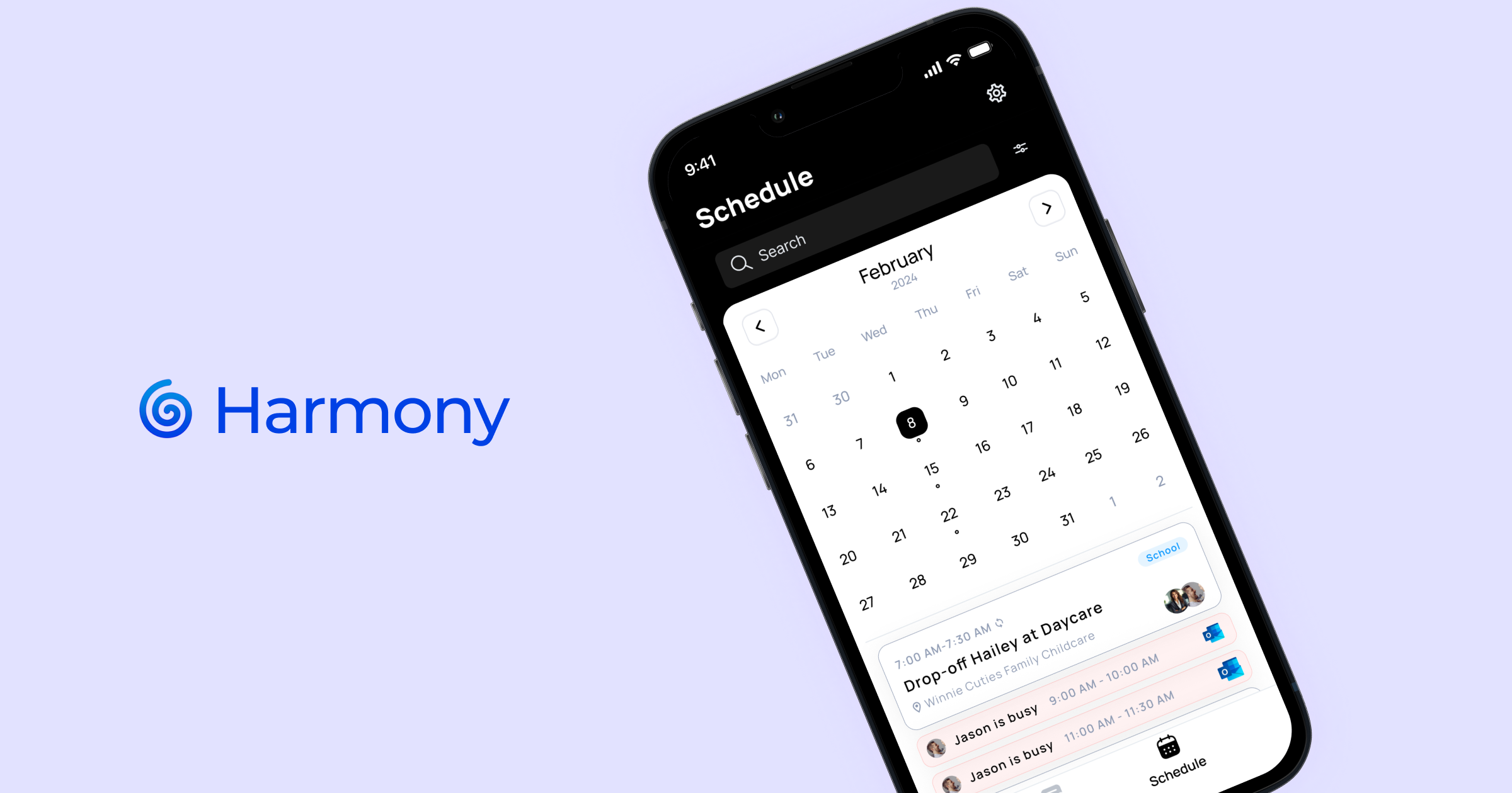 Harmony | Calendar Sharing App for Families
