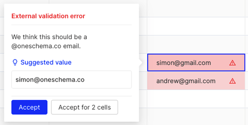 OneSchema: Launch CSV import with one line of code