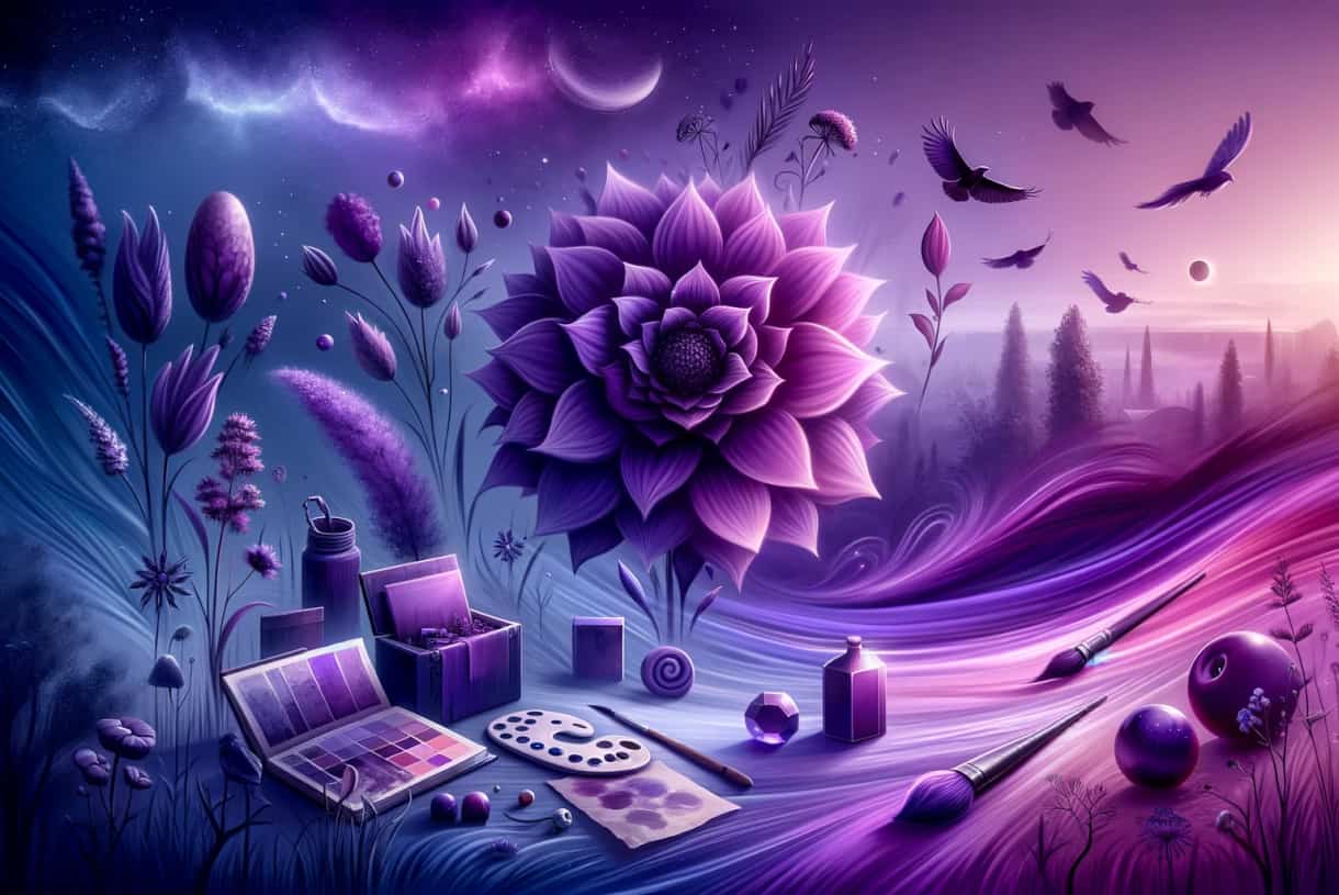 Kolor fioletowy znaczenie - psychologia, symbolika, odcienie