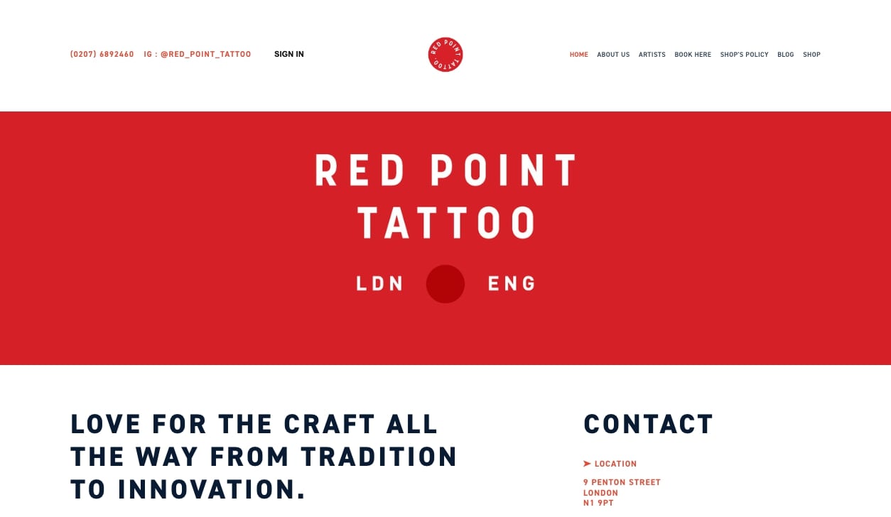 20 Best Tattoo Website Designs & Examples to Inspire Yours