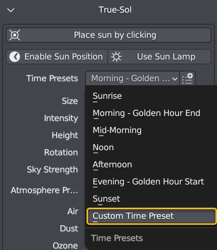 Custom PresetsAug 08, 2023