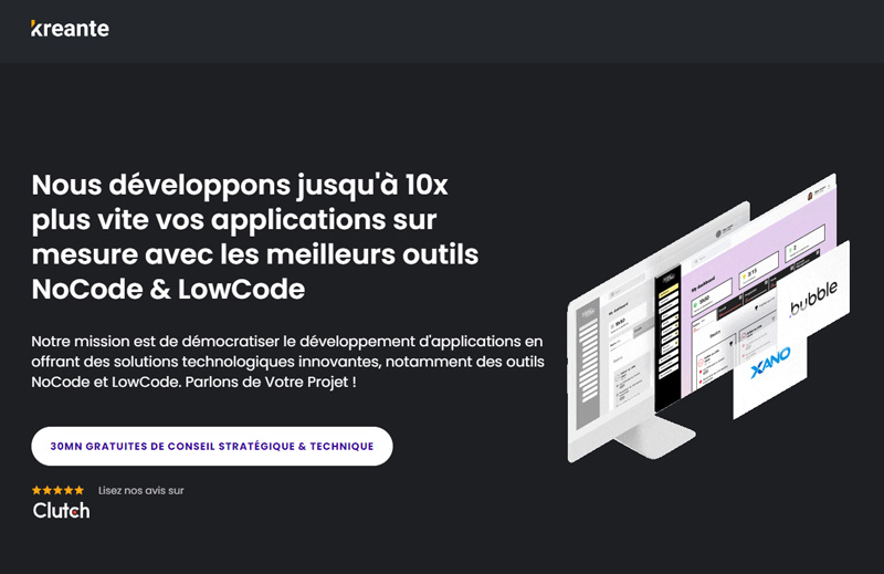 Kreante | NoCode and LowCode Development Agency | +100 projects