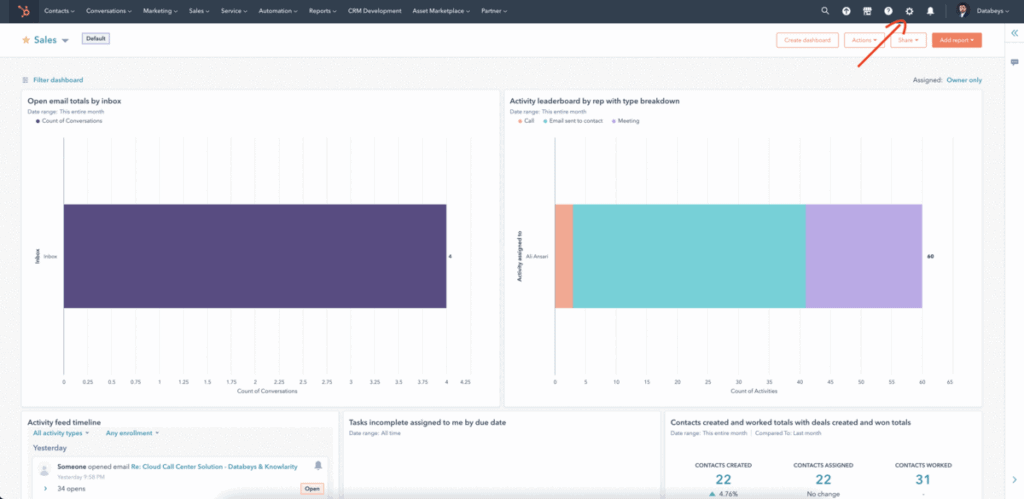 How to connect your Email to Hubspot - Databeys
