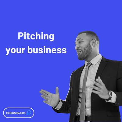 HelloDuty - How to pitch your business in a few sentences with examples