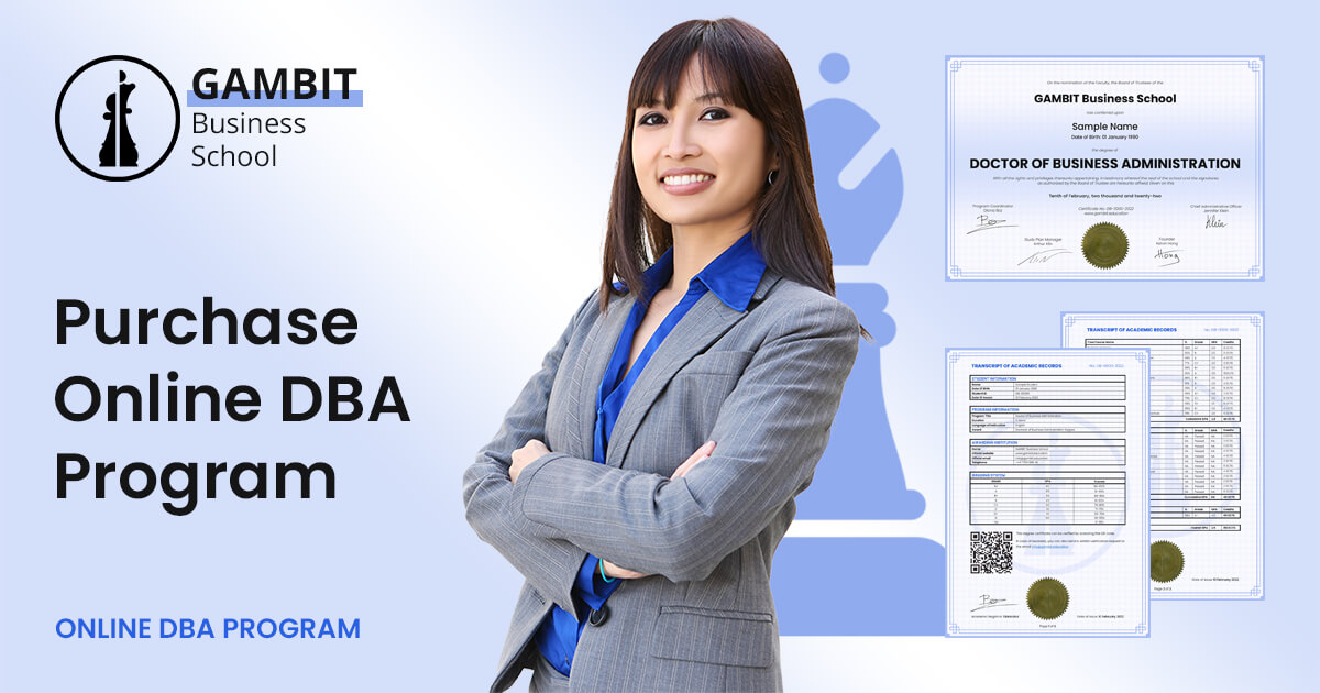 Purchase Online DBA program | Doctor of Business Administration ...