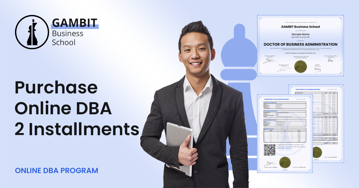 Purchase Online DBA in 2 installments | Doctor of Business ...