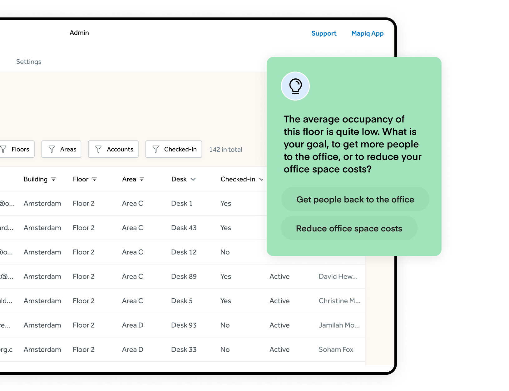 Features - Employee app, admin portal, and more | Mapiq