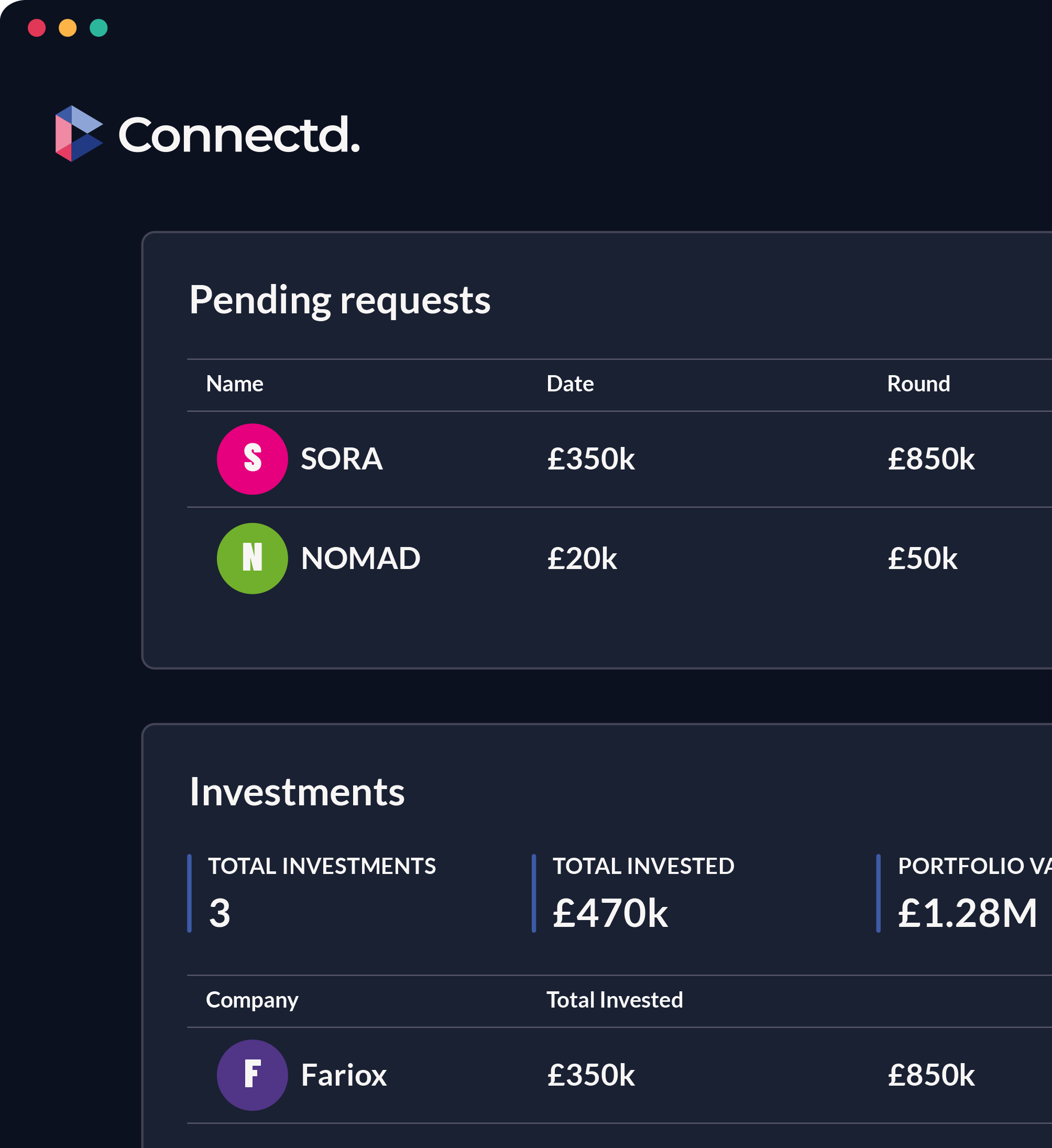 Investment Platform & Startup Networking Ecosystem | Connectd