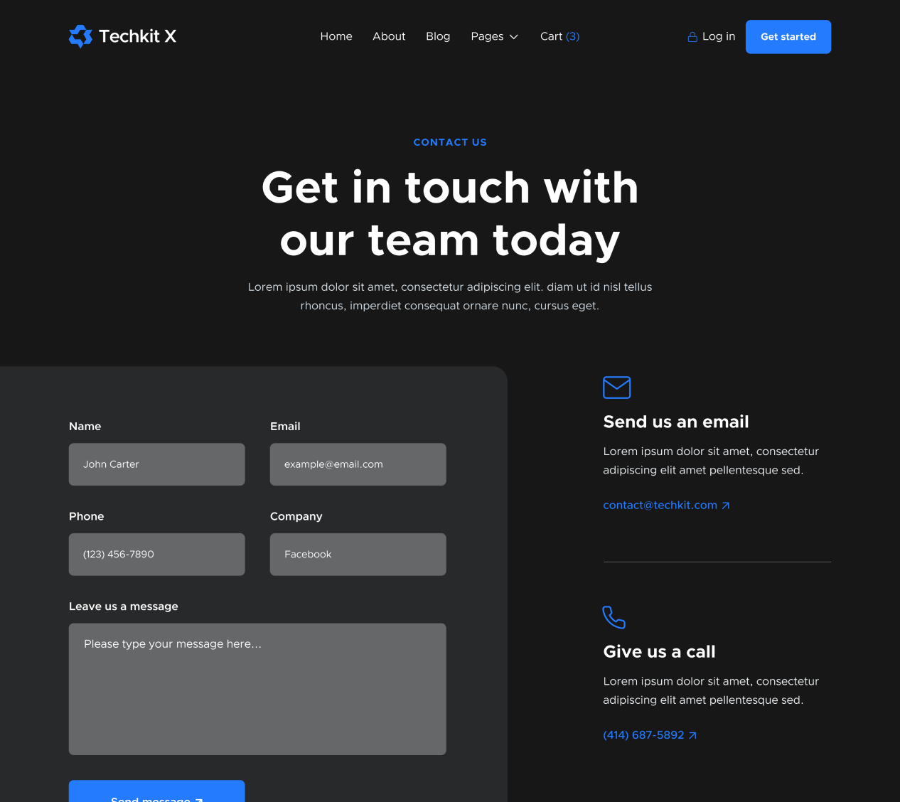 Techkit X - Webflow Ecommerce website template