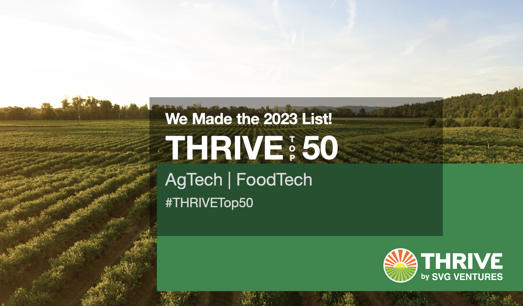 Enko named a 2023 Top 50 THRIVE agtech innovator
