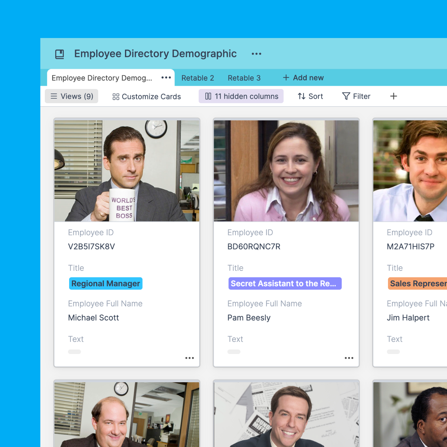 Free Employee Directory Demographic Spreadsheet Template